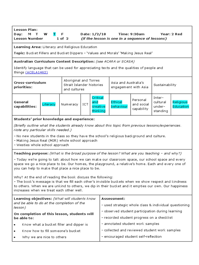 Most Effective Lesson Plan Edn4100 2018 | PDF | Lesson Plan | Teachers