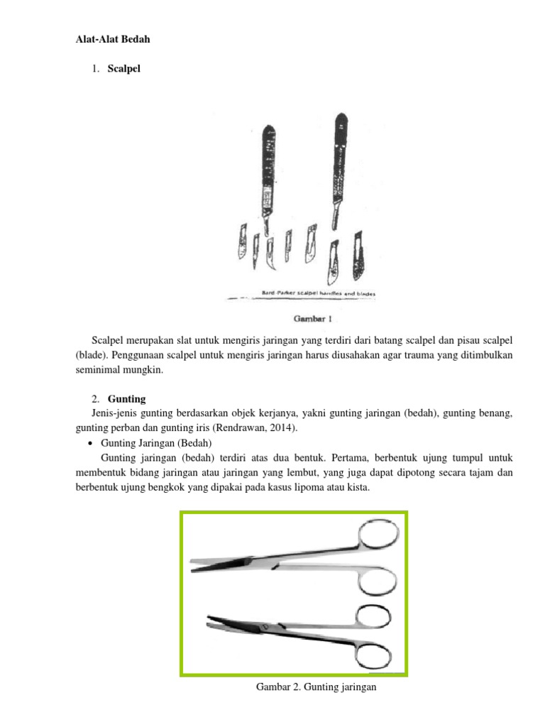 Pengenalan Alat Bedah | PDF
