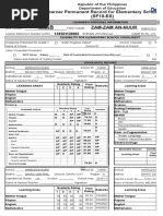 School Form 10 SF10 Learner's Permanent Academic Record For Elementary ...