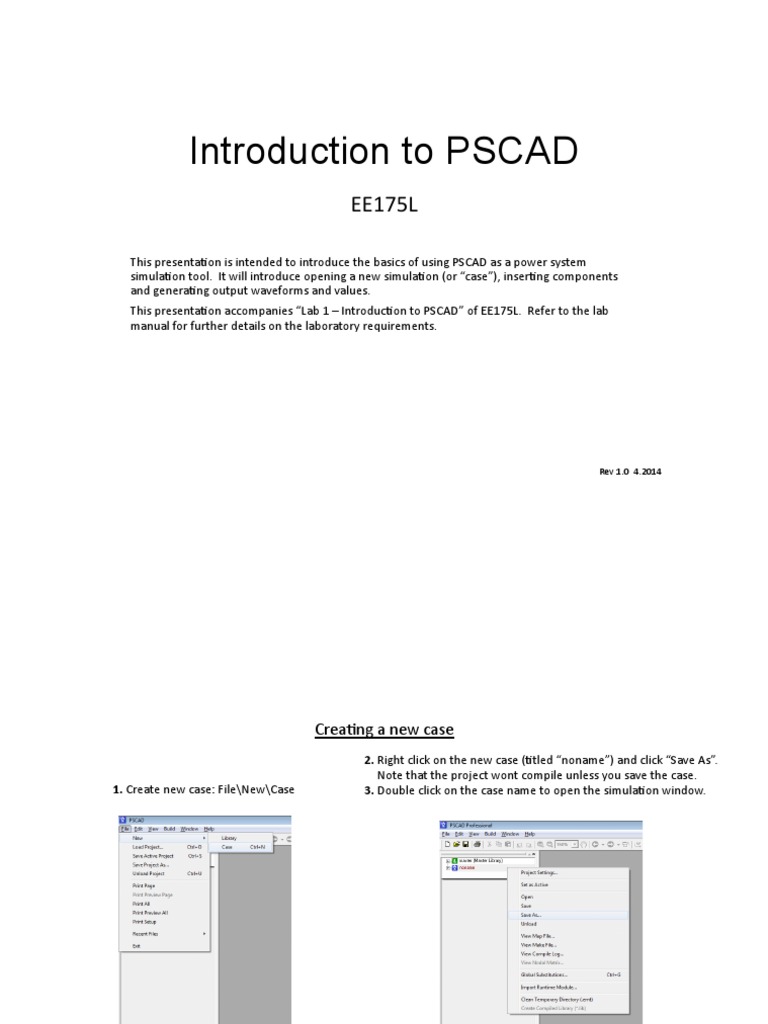 Intro To PSCAD PowerPoint Rev1.1 | PDF | Fast Fourier Transform ...