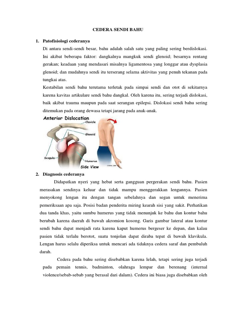 Cedera Sendi Bahu | PDF