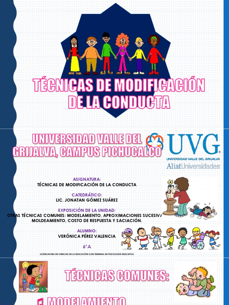 Técnicas de Modificación Conductual | PDF | Comportamiento | Reforzamiento
