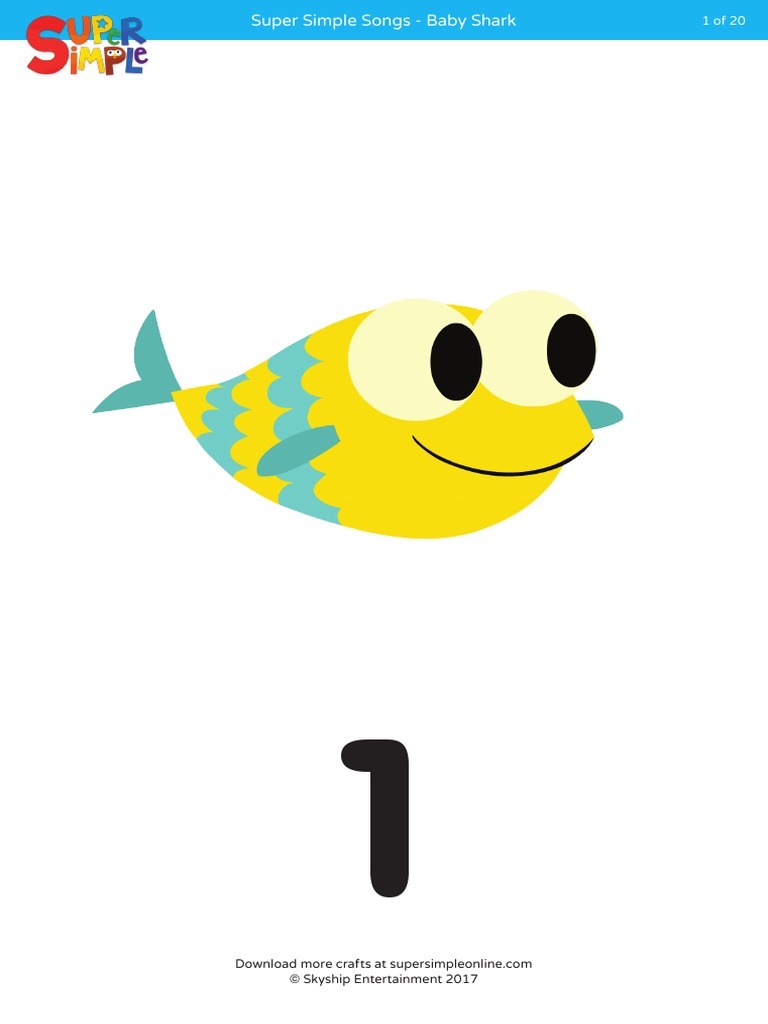 Baby Shark Counting Flashcards | PDF