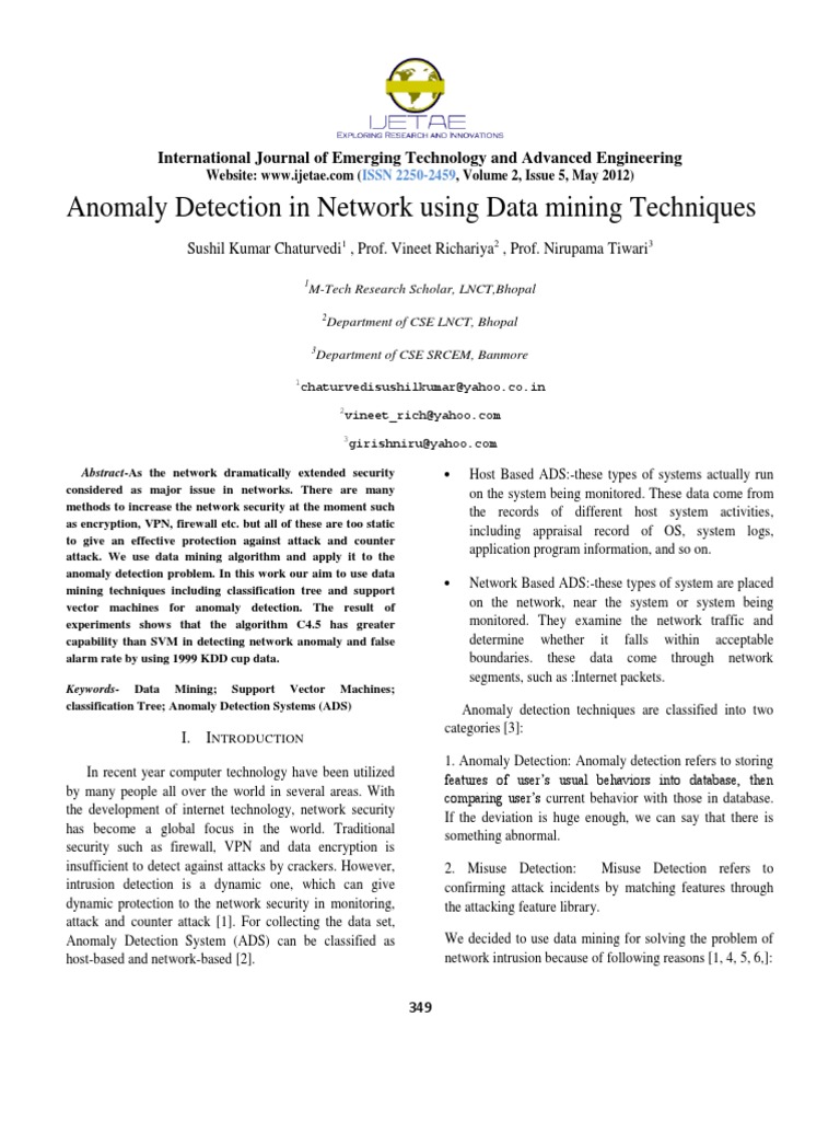 Ijetae 0512 58 PDF | PDF | Support Vector Machine | Data Mining