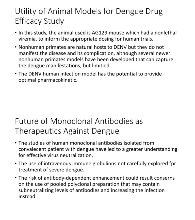 Animal Models in Dengue Drug Research | PDF