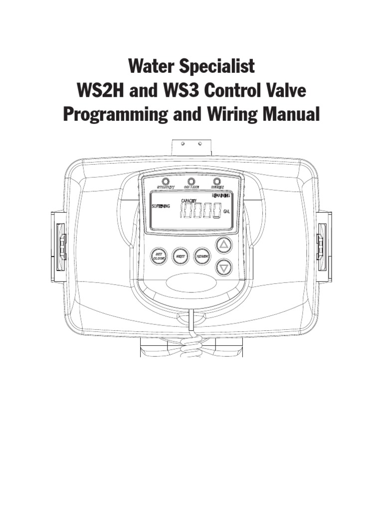 Clack WS2H WS3 Programming Manual PDF | PDF | Valve | Power Supply