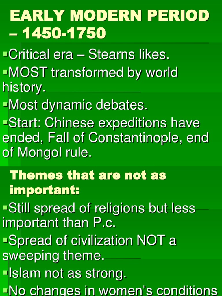 Early Modern Period | PDF | Modern History | Trade