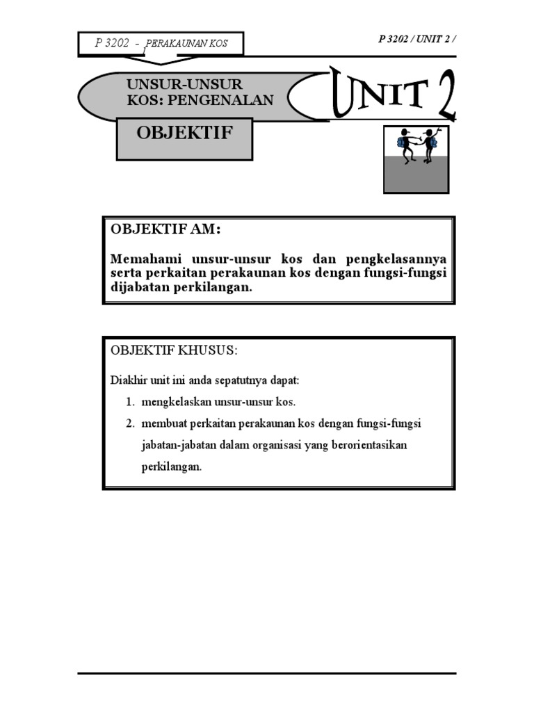 Pengenalan Unsur-Unsur Kos | PDF