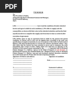 Tender Document (Sample) PDF | PDF | Guarantee | Addendum