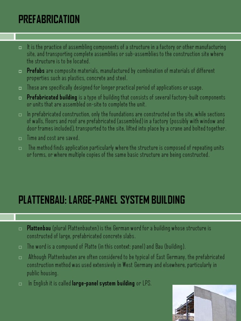 Large Panel Prefab | PDF | Building | Building Technology
