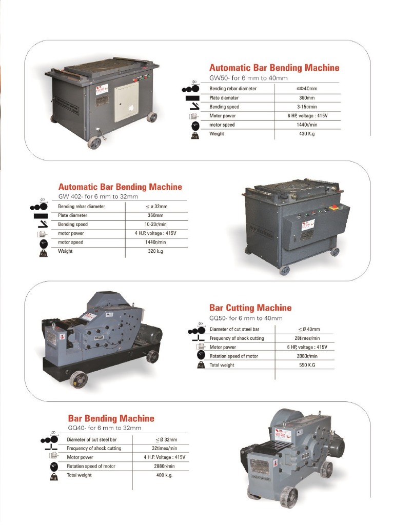 Bar Cutting Machine | PDF