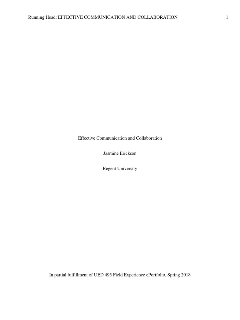 Ued 495-496 Erickson Jasmine Effective Communication and Collaboration ...