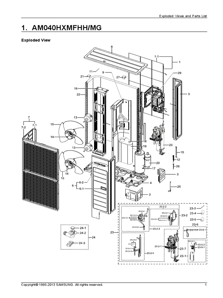 AM040HXMFHH Exploded View | PDF | Manufactured Goods | Electrical ...