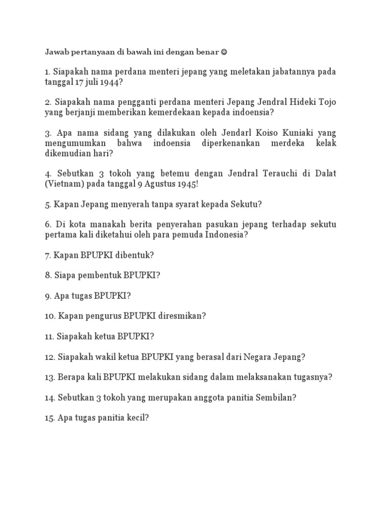 Kuis IPS Kelas 9 | PDF