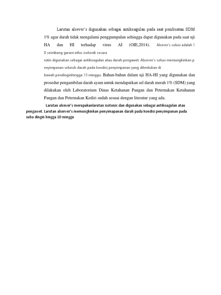 Larutan Alsever | PDF | Kesehatan Holistik