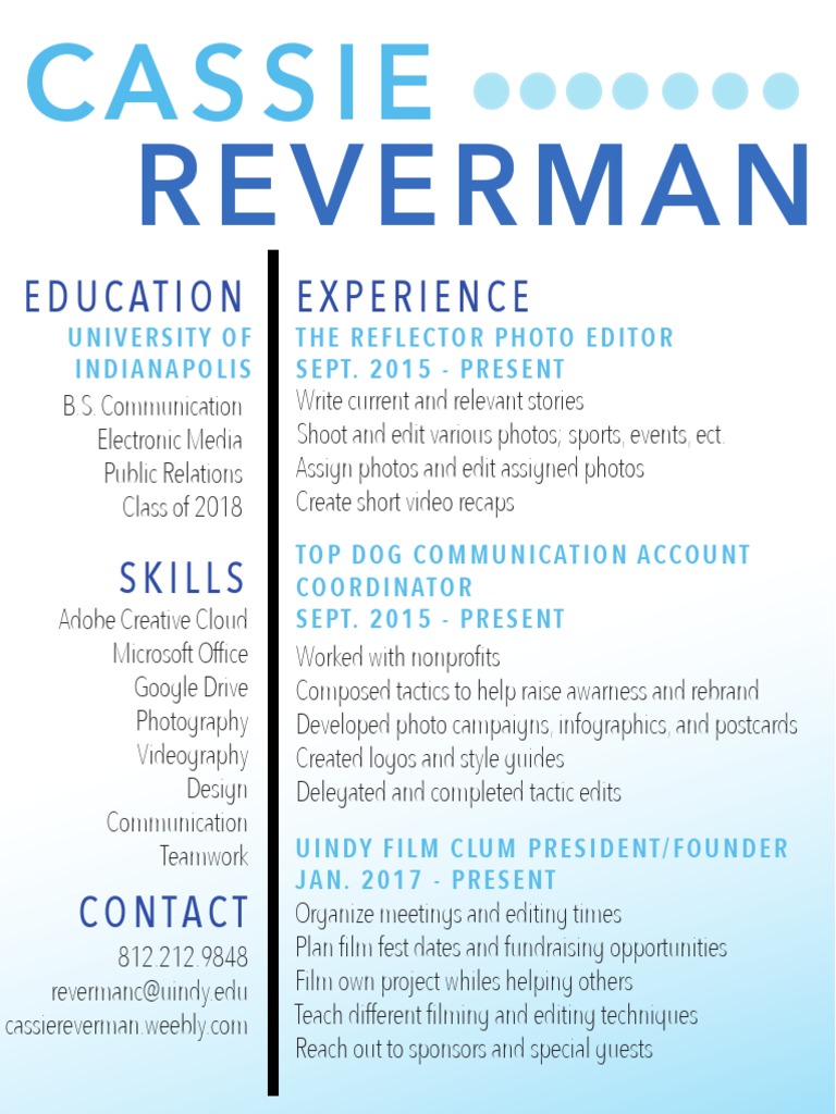 Cassie Reverman Resume | PDF