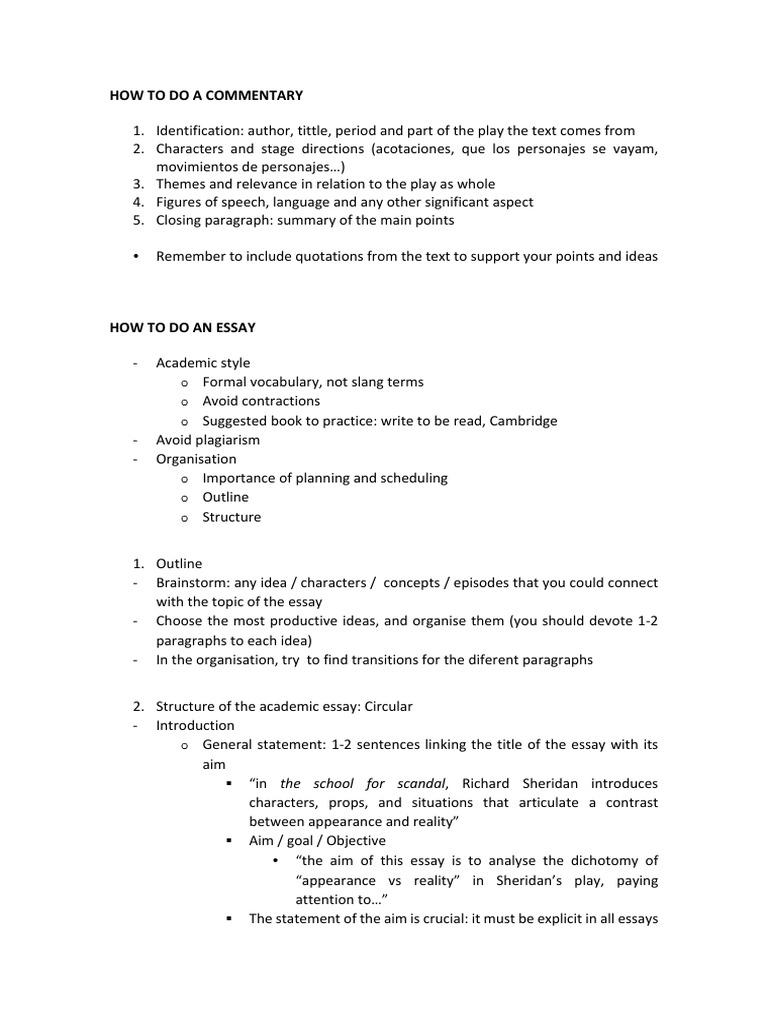 Commentary: Essay | PDF | Paragraph | Essays