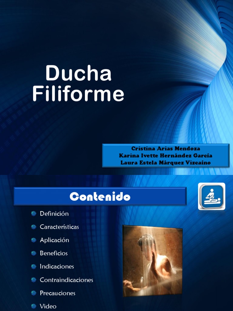9 Ducha-D Filiforme en Hidroterapia | Hipertensión | Agua