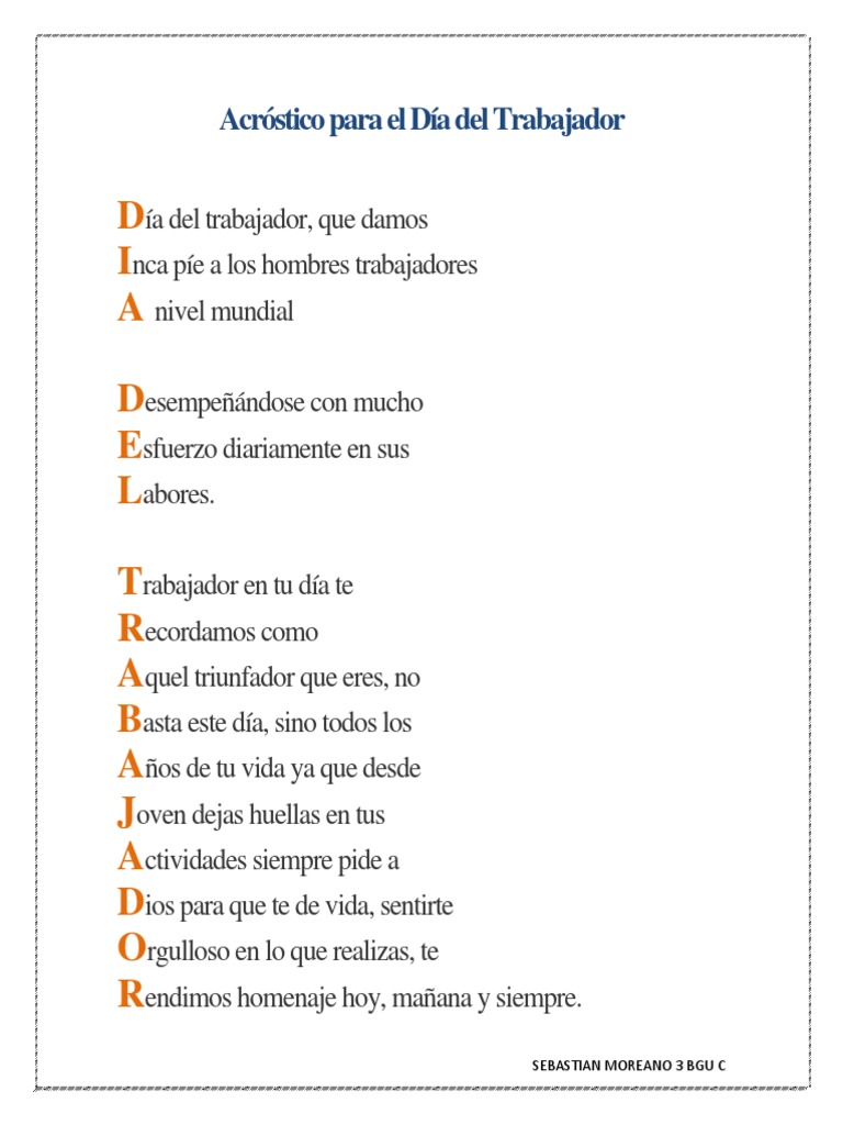 El Día Del Trabajador | PDF