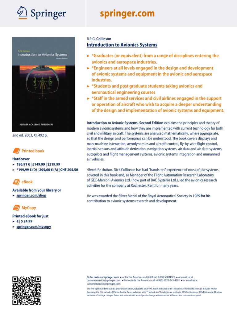 Introduction To Avionics Systems: Printed Book | PDF | Avionics ...
