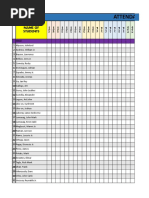 Attendance Sheet Aral Program Learners | PDF