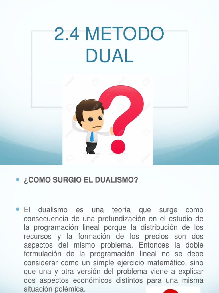 2.4-metodo-dual | Programación lineal | Función (Matemáticas)