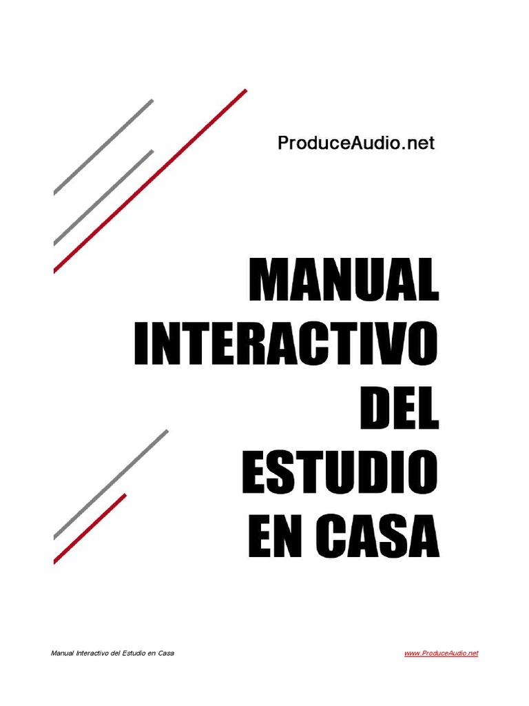 Tu Manual Interactivo Del Estudio en Casa | PDF | Altoparlante | Sonido