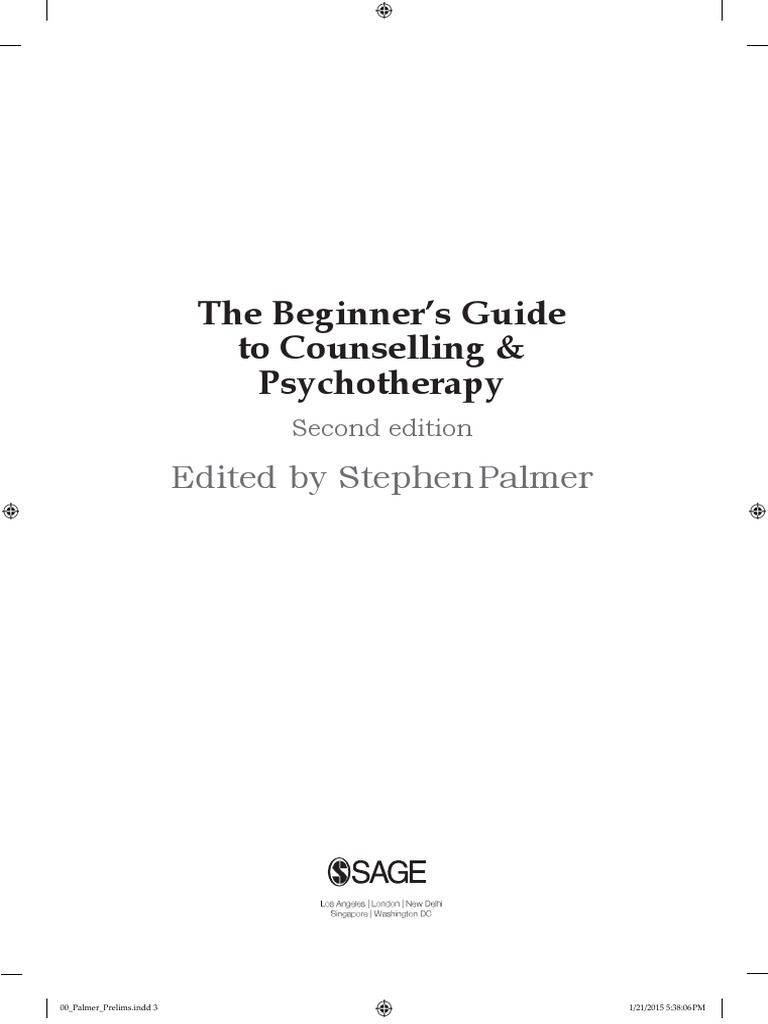 The Beginners Guide To Counselling & Psychotherapy | PDF | Rational ...