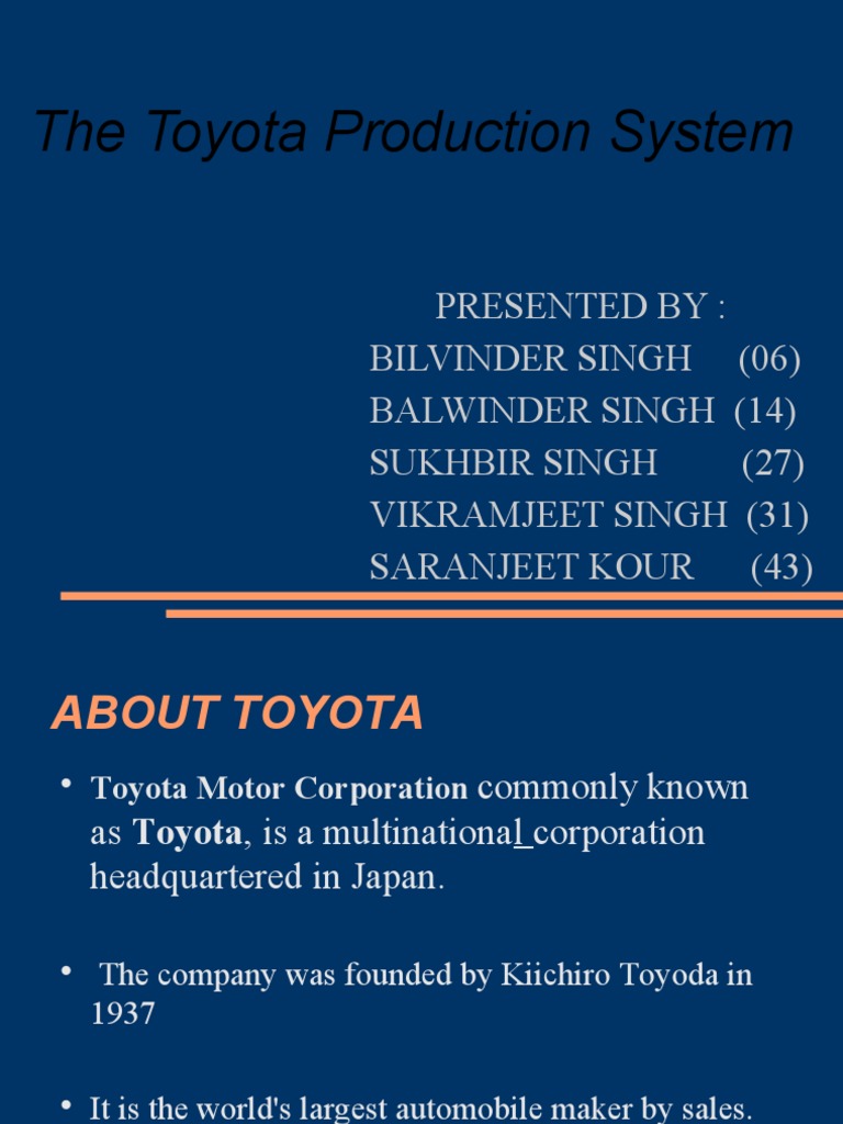 Overview of the Toyota Production System | PDF | Economies | Business