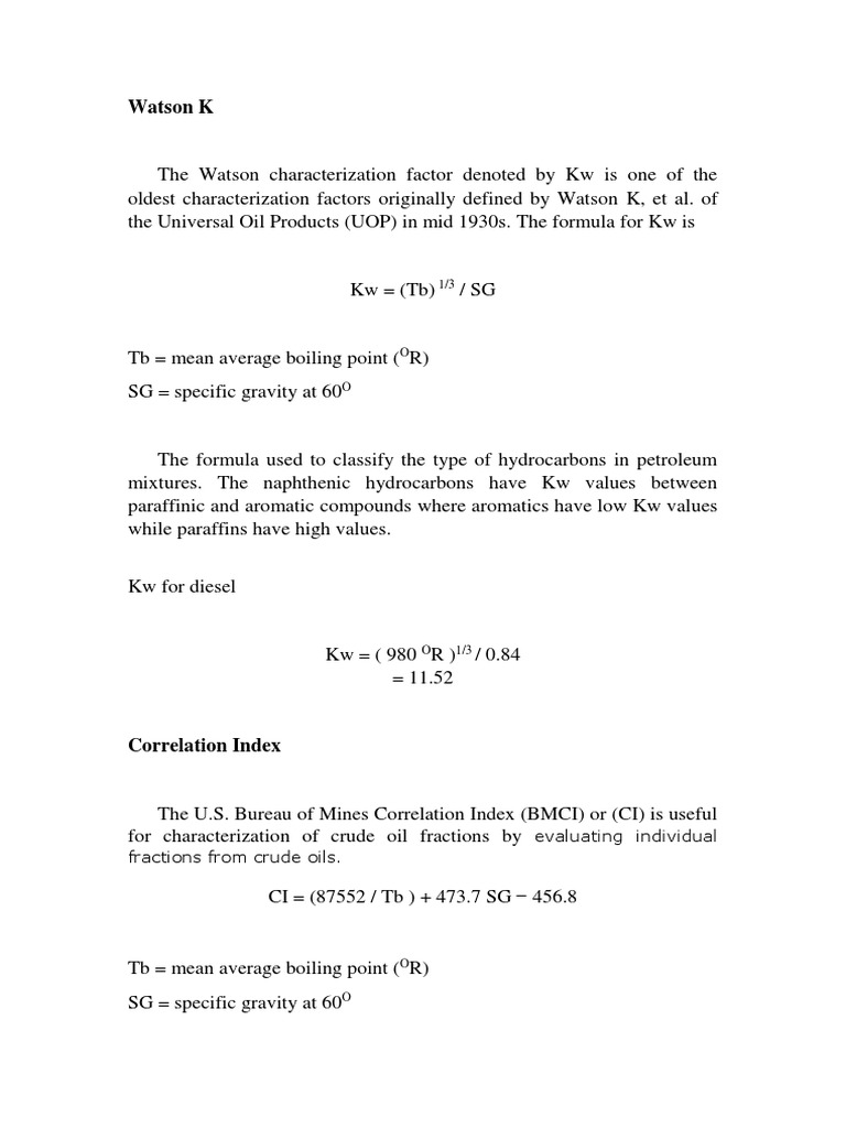 Watson K | PDF | Hydrocarbons | Petroleum