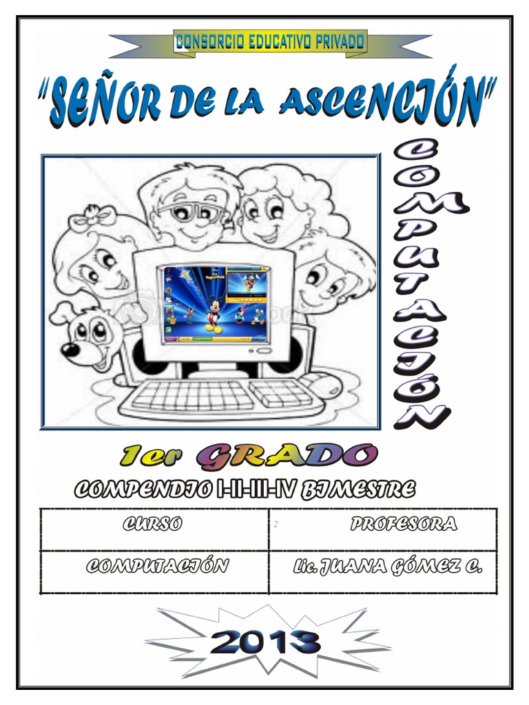 CARATULA Computacion 1 Er Grado | PDF