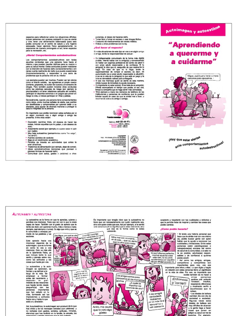 Folleto Autoimagen y Autoestima | PDF