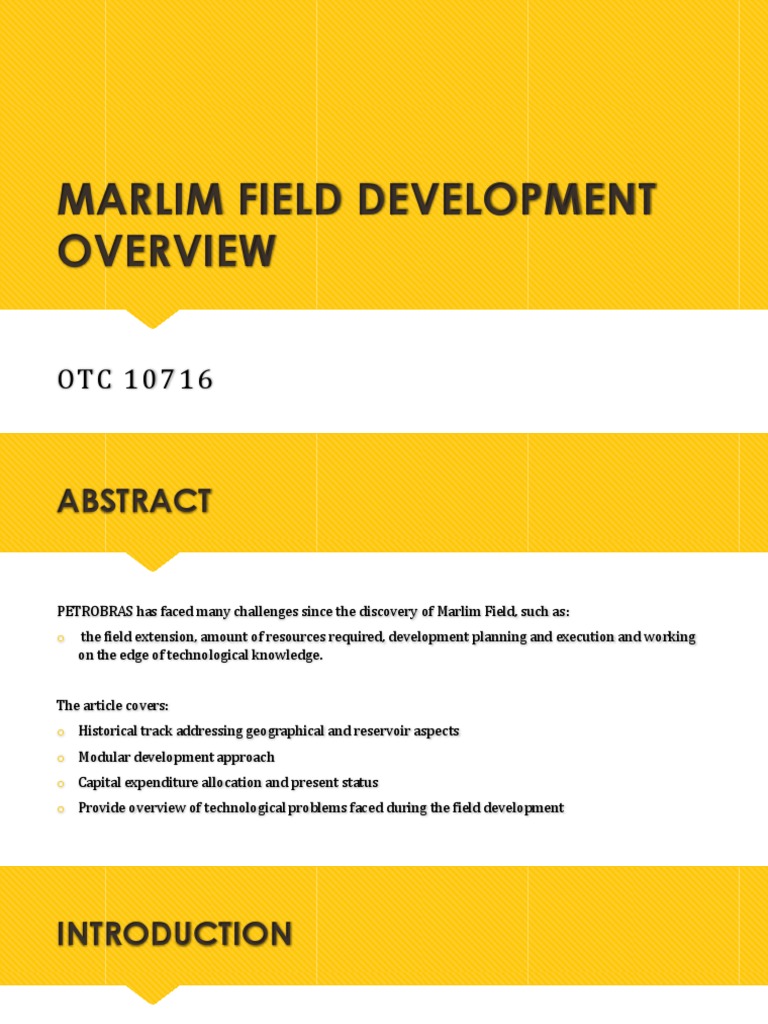 Marlim Field Development Overview | Download Free PDF | Petroleum ...