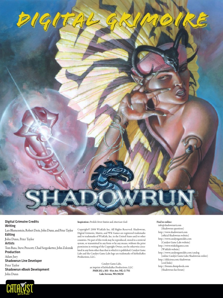 Shadowrun 4th Edition - Digital Grimoire PDF | PDF | Magic (Paranormal) | Deities
