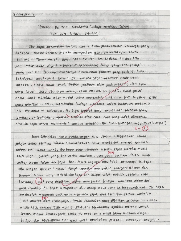 Karangan Contoh Membaca | PDF