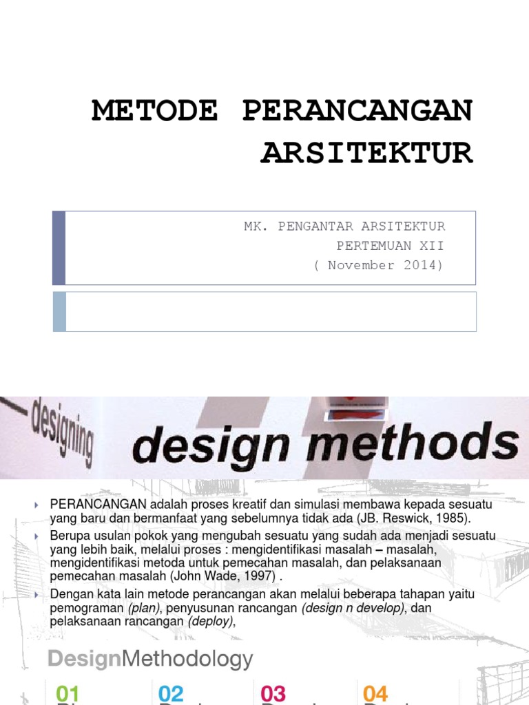 Pengantar Ars Metode Perancangan Arsitektur | PDF