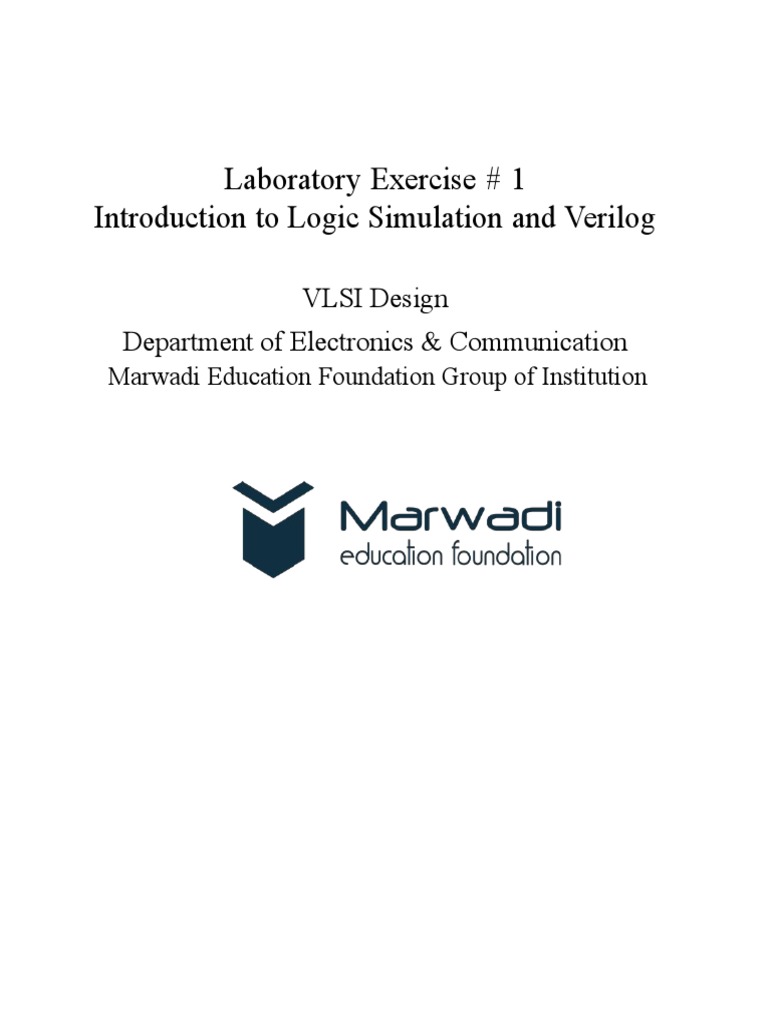 Laboratory Exercise 1 | PDF | Hardware Description Language | Linux