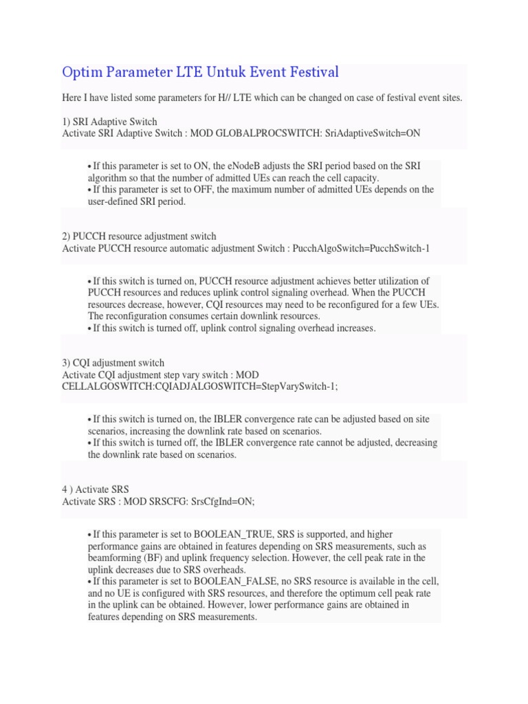 Optim Parameter LTE Untuk Event Festival | PDF | Orthogonal Frequency Division Multiplexing ...
