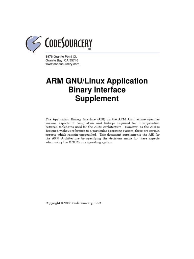 Arm Gnu Linux Abi | PDF | Arm Architecture | Operating System