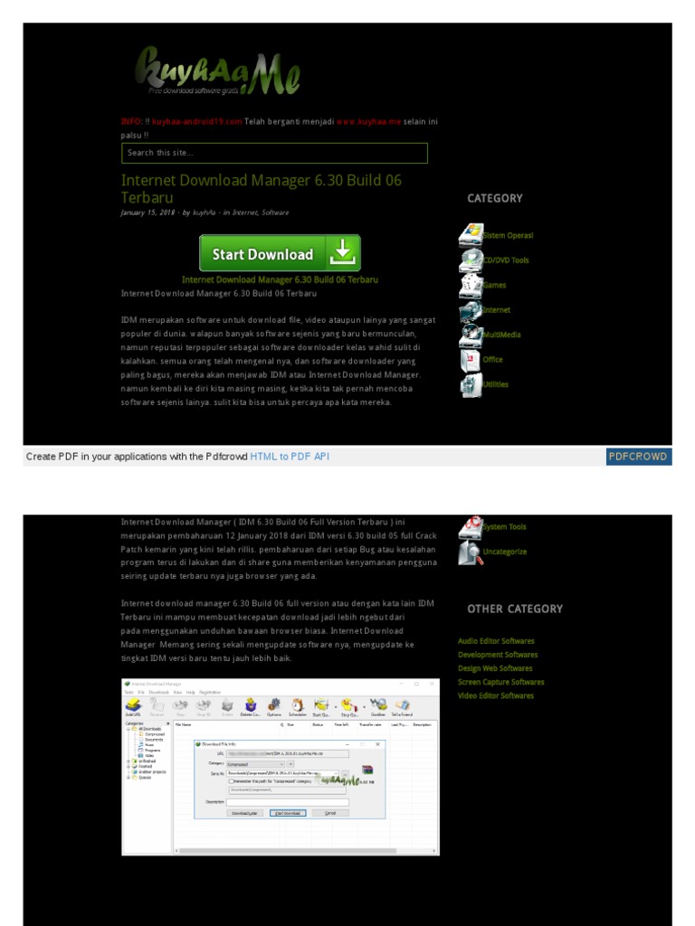 WWW Kuyhaa Me Internet Download Manager Full Version HTML | PDF