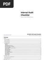 AS9100 Rev D Internal Audit Checklist | PDF | Quality Management System ...