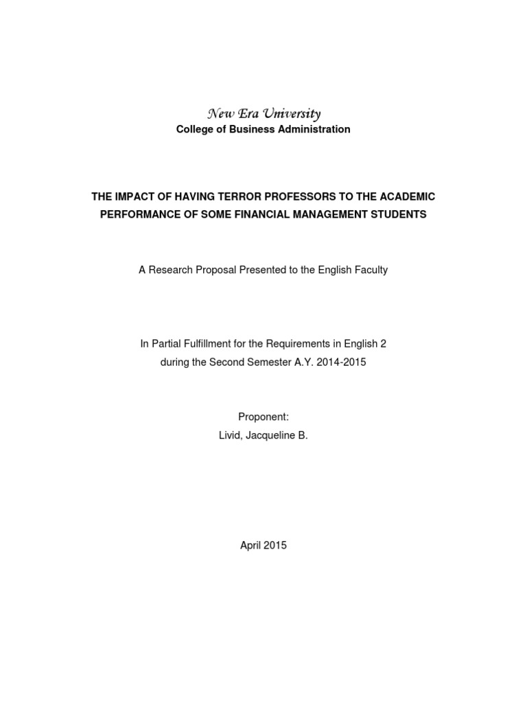 Impact of Terror Professors | PDF | Survey Methodology | Questionnaire