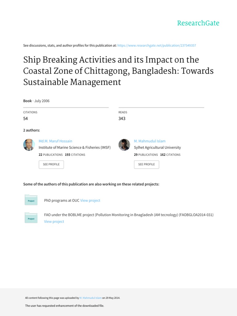 Shipbreaking | PDF | Ships | Waste