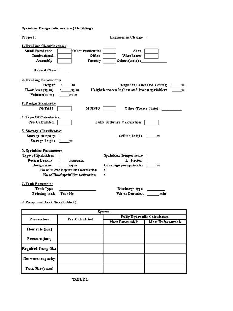 Sprinkler Design Guide for Buildings | PDF | Fire Sprinkler System | Pump