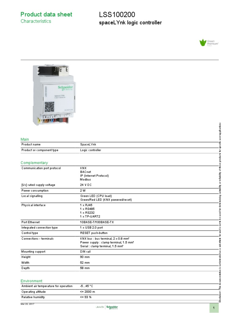spaceLYnk LSS100200 | PDF | Network Protocols | Physical Layer Protocols