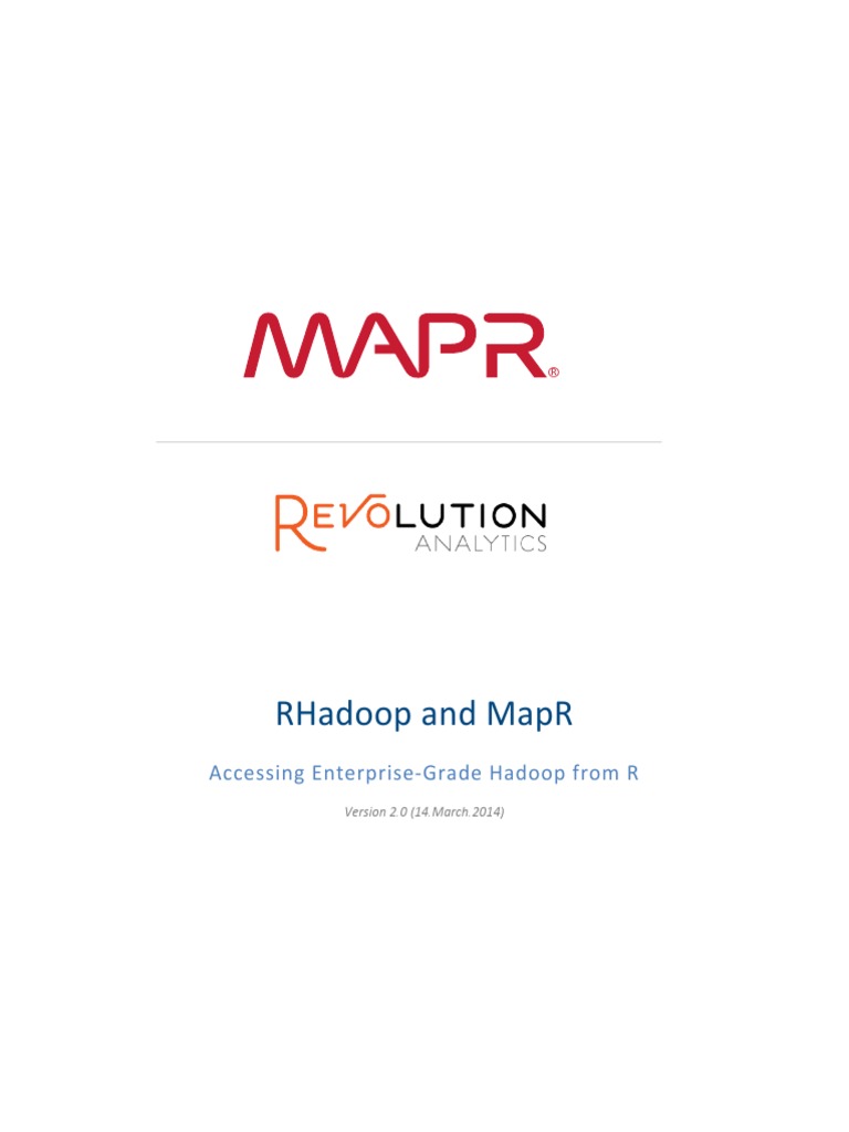 Rhadoop and Mapr | PDF | Apache Hadoop | Operating System Technology