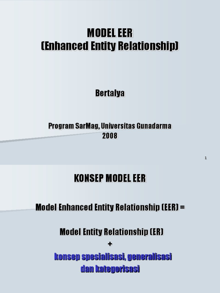 Model EER dalam Basis Data | PDF