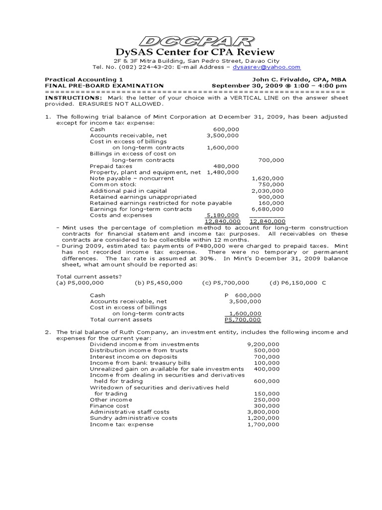 Batch 18 Final Preboard (P1) | PDF | Bonds (Finance) | Book Value