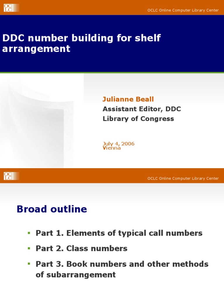DDC Call Number Structure Guide | PDF | Libraries