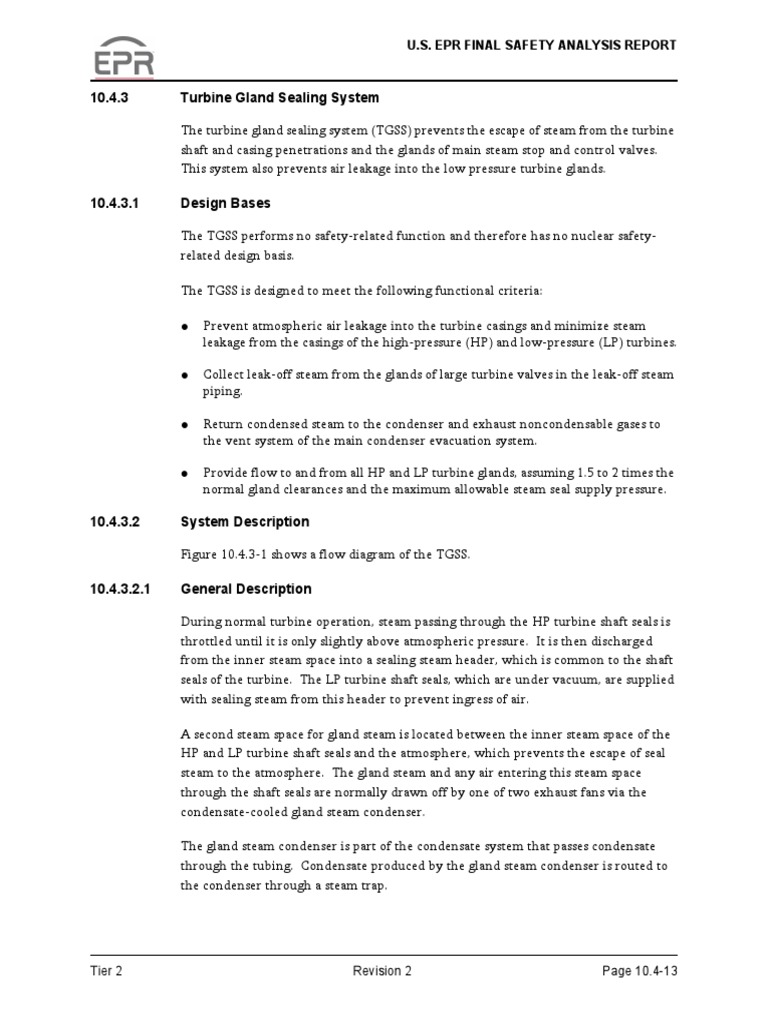 Turbine Gland Sealing System Overview | PDF | Steam | Valve
